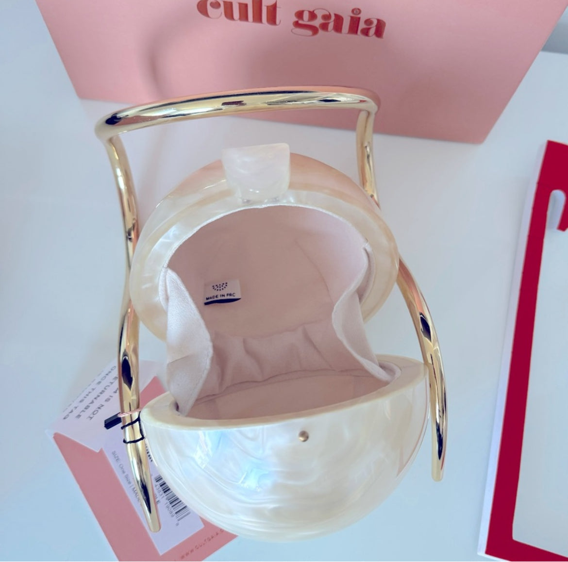 Rent the $418 Cult Gaia Pearl Bag in Ivory for Just $60! – Borrow Me ...